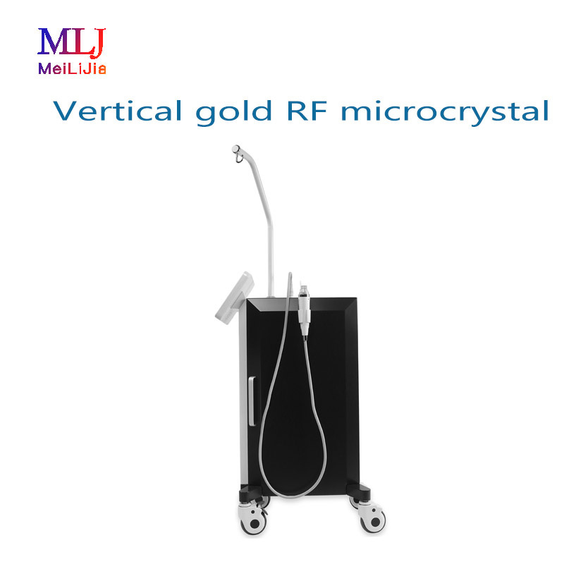 Vertical gold RF microcrystal